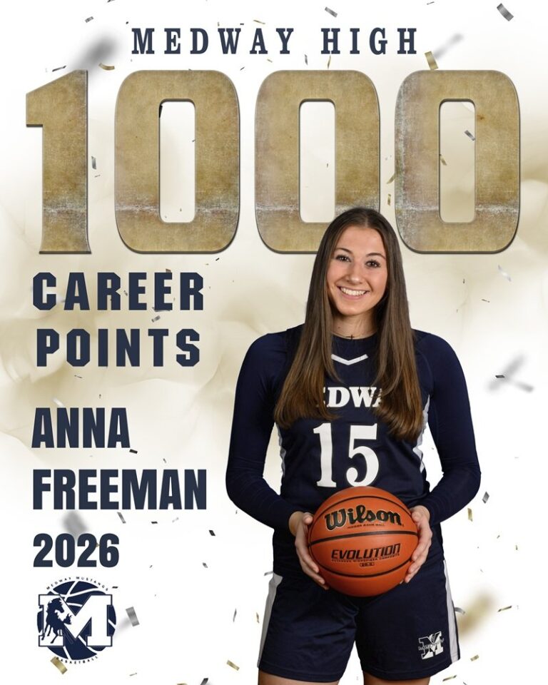 Girls Basketball: Medway’s Anna Freeman nets 1000th career point in ...